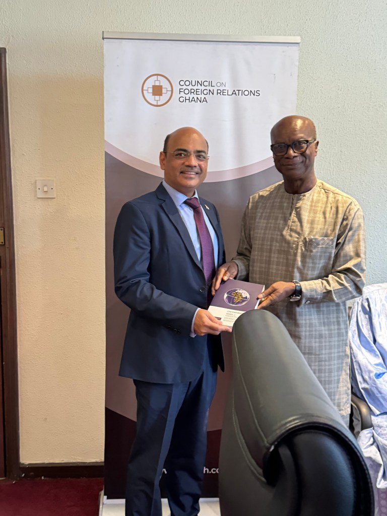 Indian High Commissioner visits the Council on Foreign Relations-Ghana ...